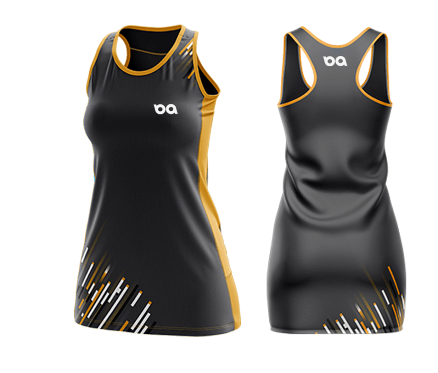 Custom Netball Uniforms – Black Adams